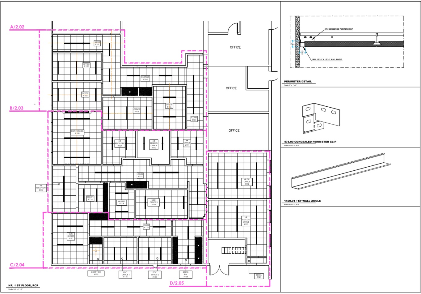 Acoustical Ceiling Grid Layout | Shelly Lighting